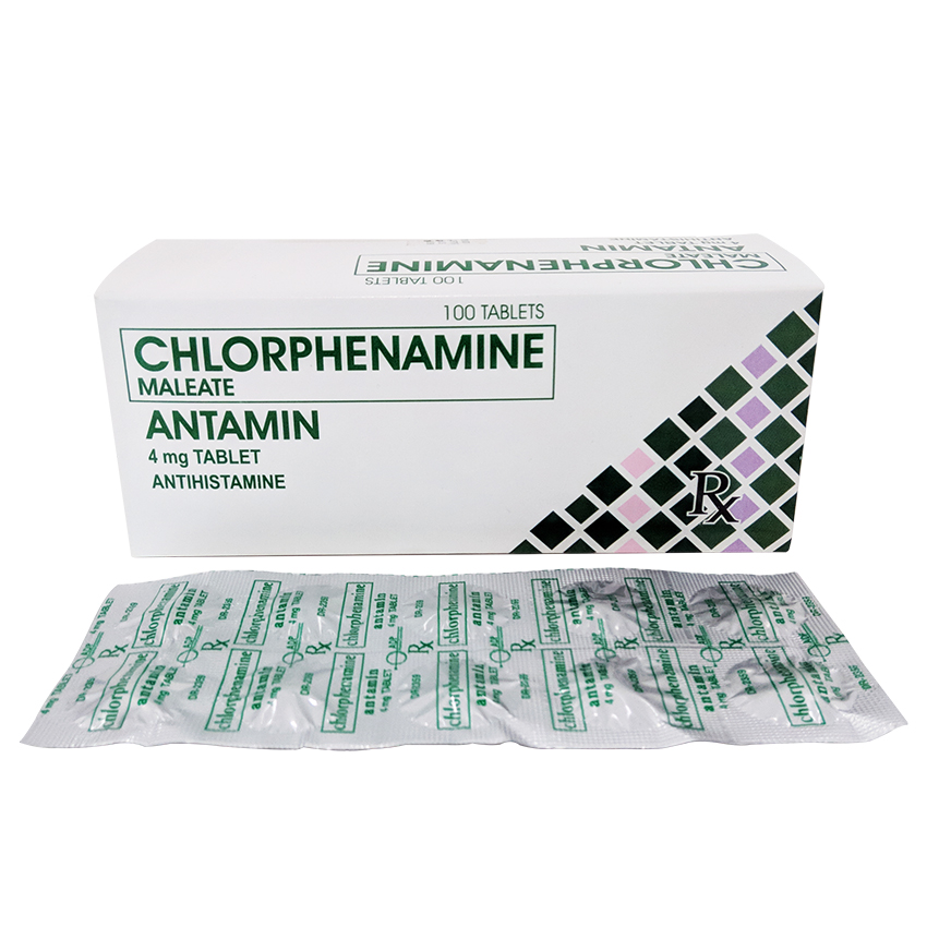 ANTAMIN Chlorphenamine Maleate 4mg Tablet 100's price in the ...